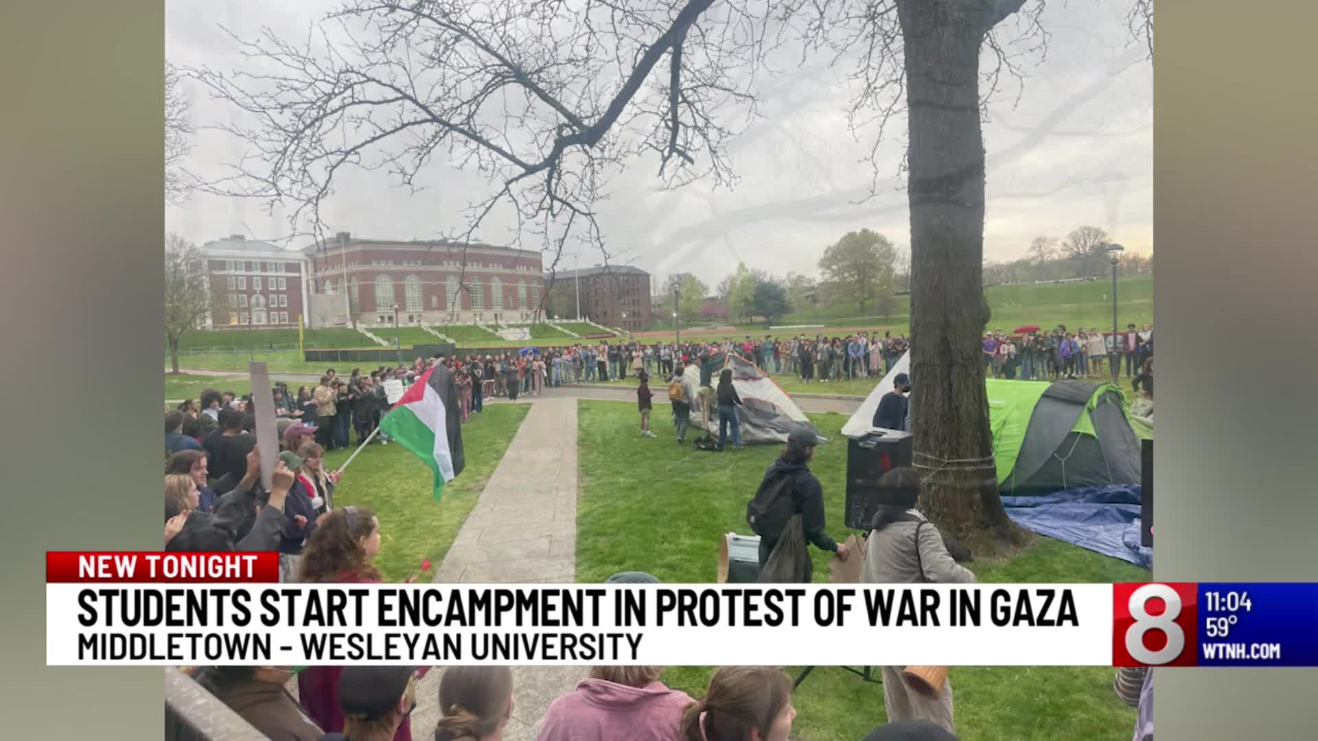 Wesleyan students join national protests and launch an encampment ...