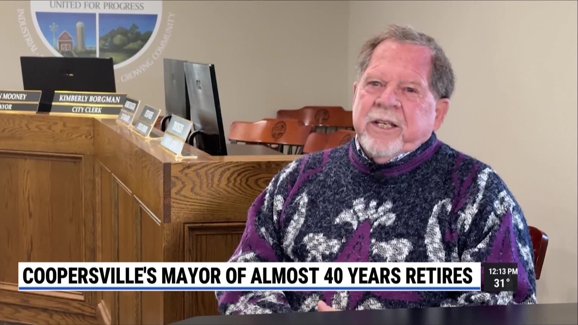 Coopersville mayor retires after nearly 40 years – WOODTV.com