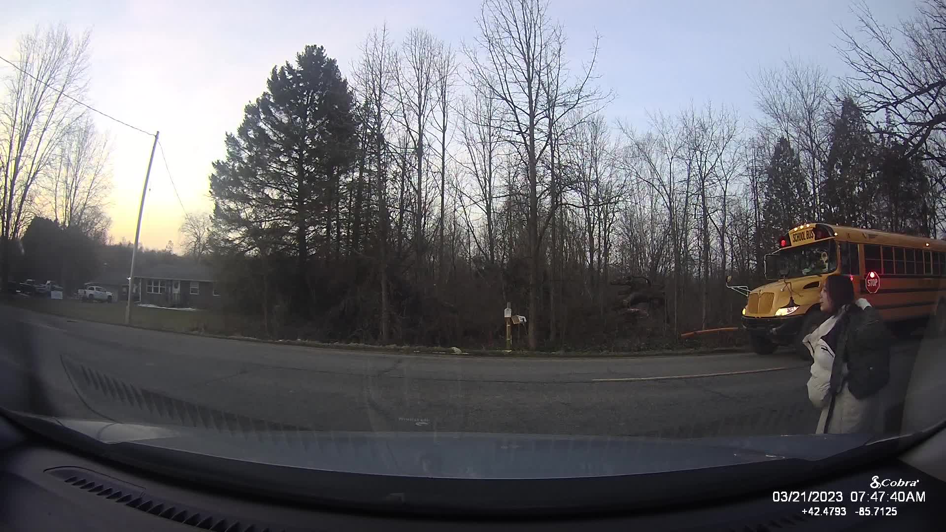 Dashcam video: Driver ignore school bus stop sign – WOODTV.com