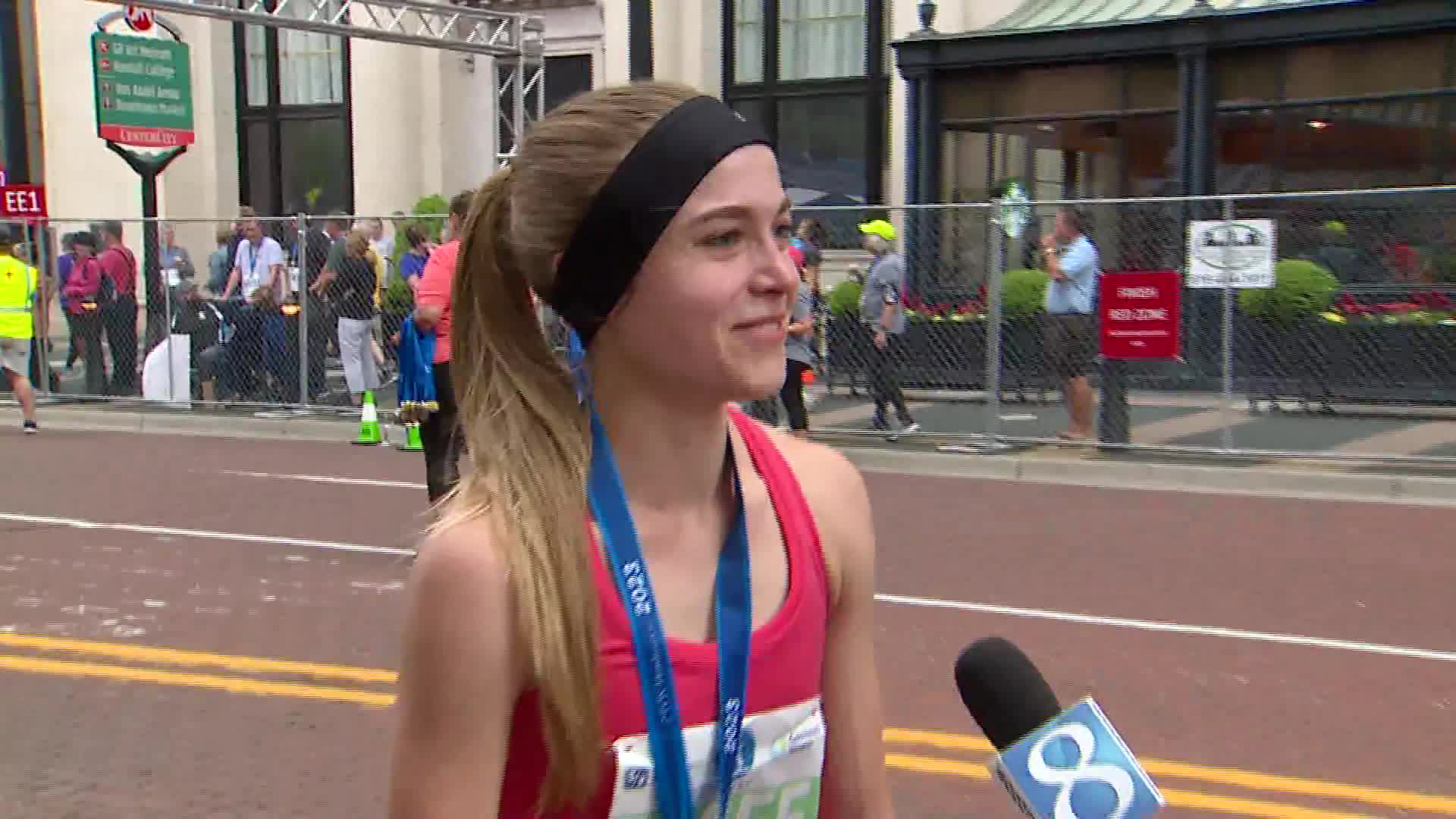 Top 10K female finisher Hannah Becker: Wonderful course – WOODTV.com