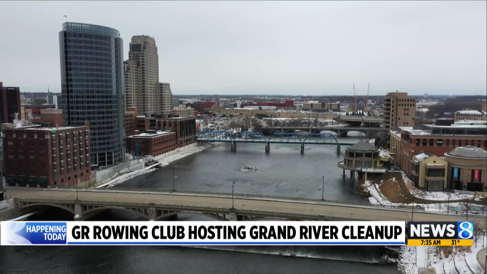 Grand Rapids Rowing Club, volunteers clean up Grand River – WOODTV.com