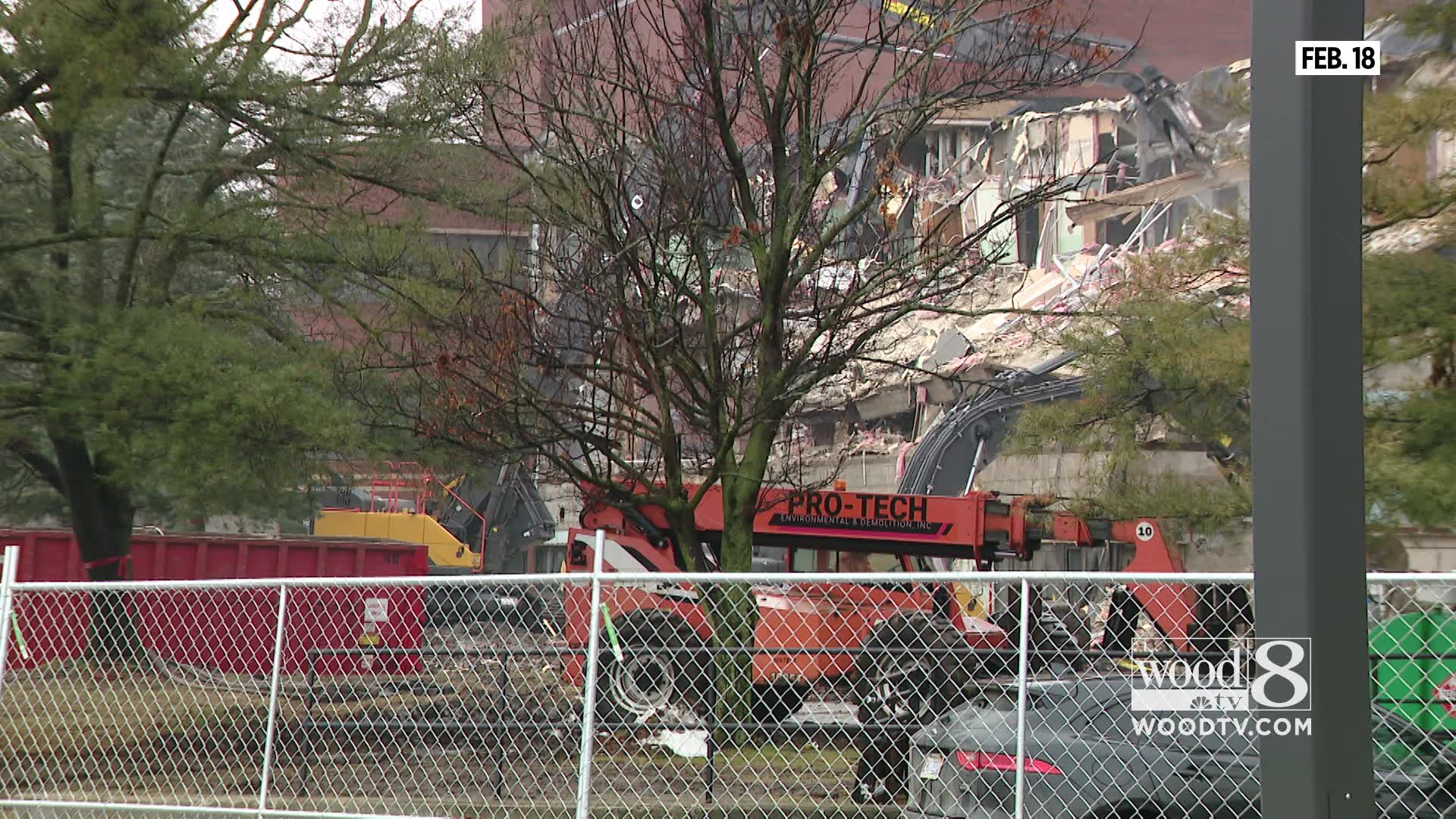 Demolition begins at old Michigan Veterans Home in Grand Rapids ...