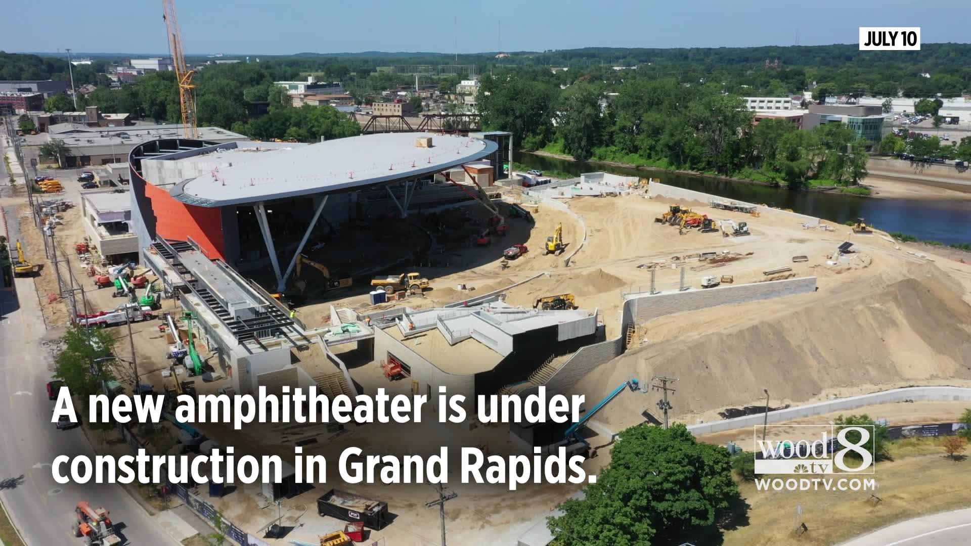 Construction is underway on Acrisure Amphitheater in Grand Rapids ...