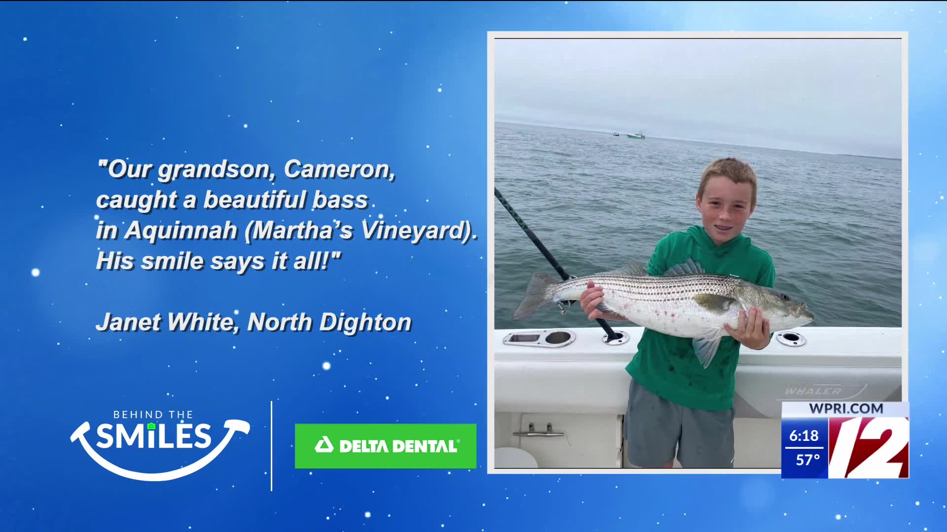 Behind the Smiles Photo for 8/4/25 from Janet in North Dighton – WPRI.com