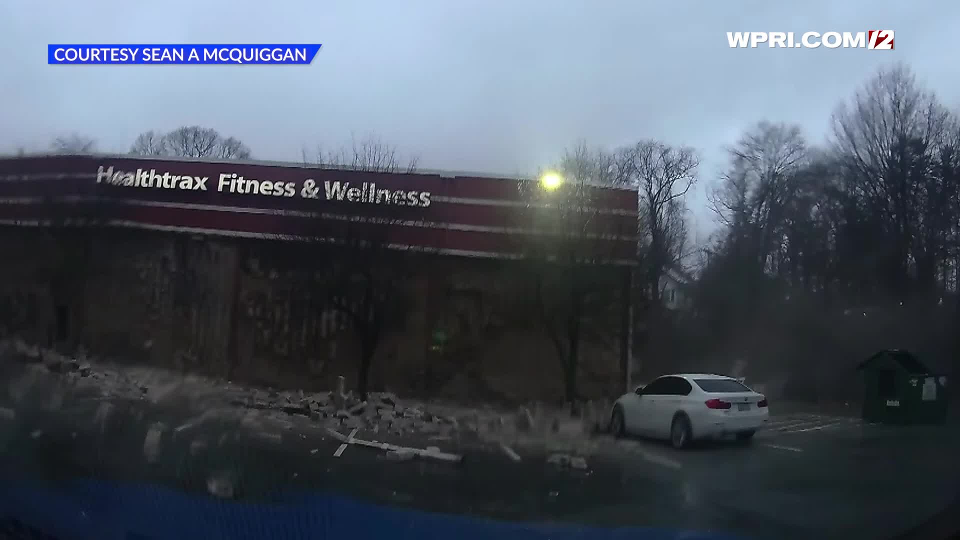 VIDEO NOW: Wind rips off brick facade of East Providence building ...