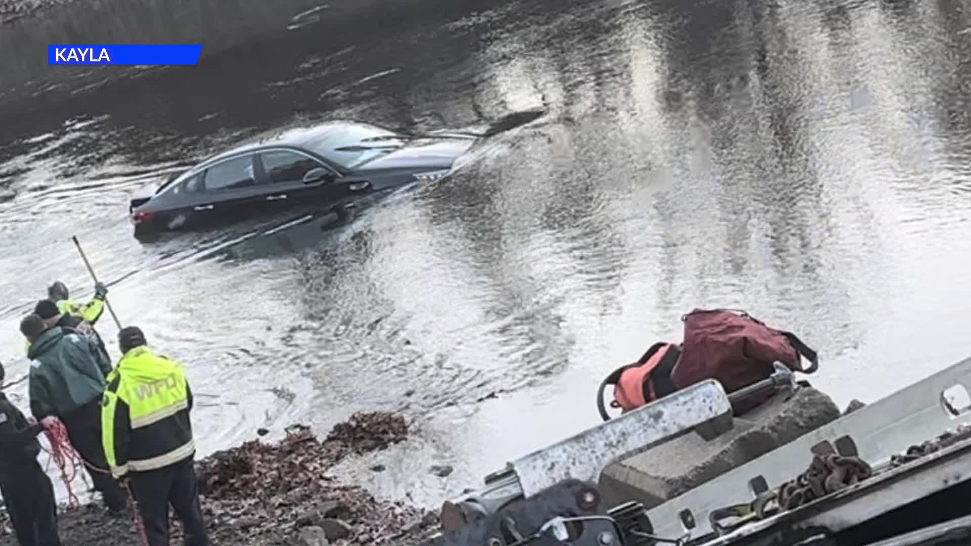 12 News Now: Car ends up in Woonsocket River – WPRI.com