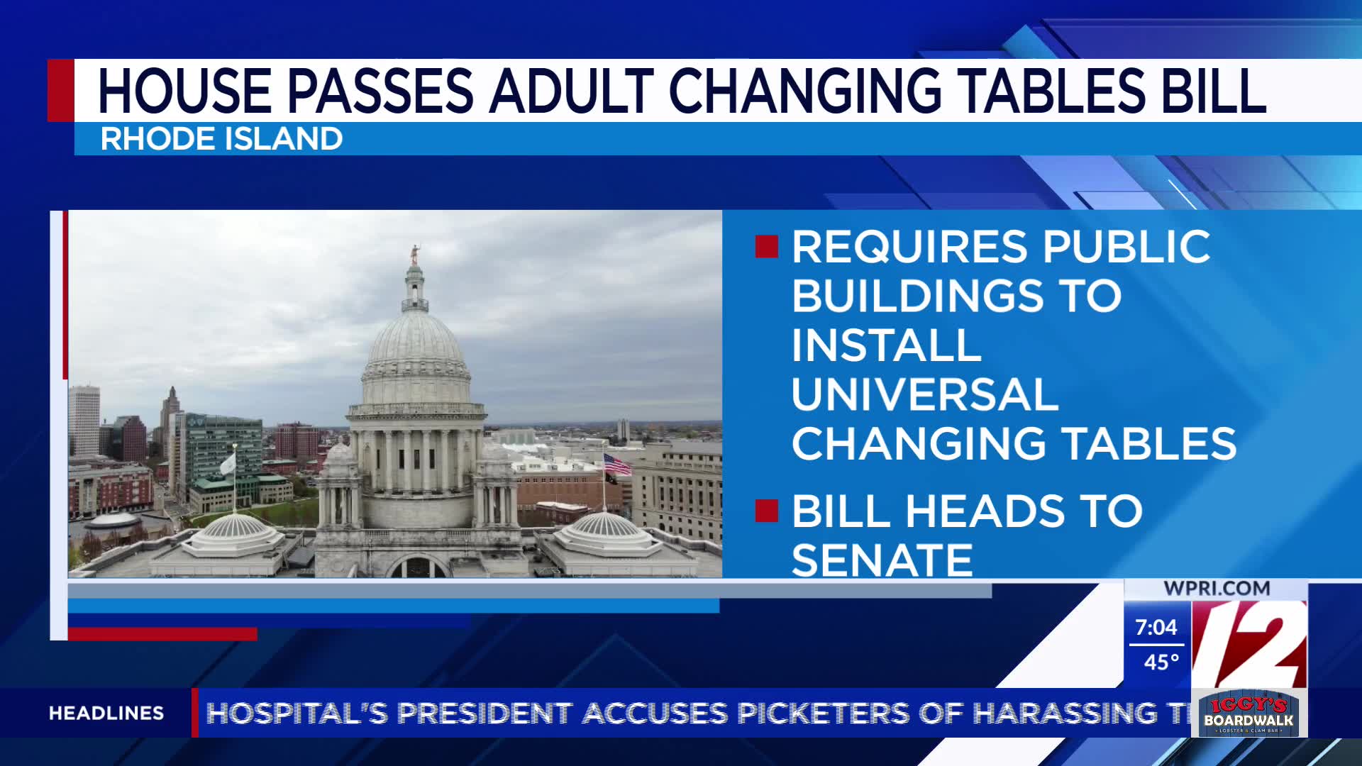 RI House passes bill requiring buildings to have adult changing tables ...