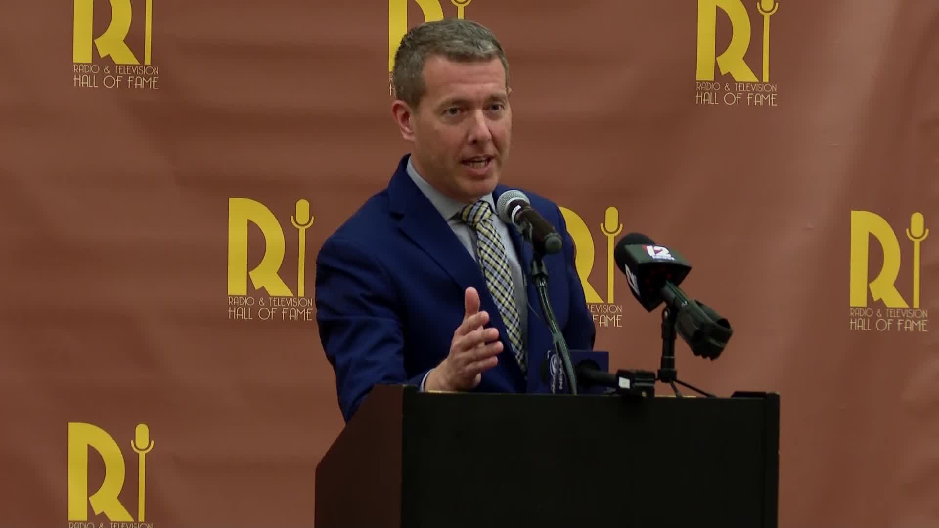 Tim White’s speech on his father Jack White at the RI Radio & TV Hall ...