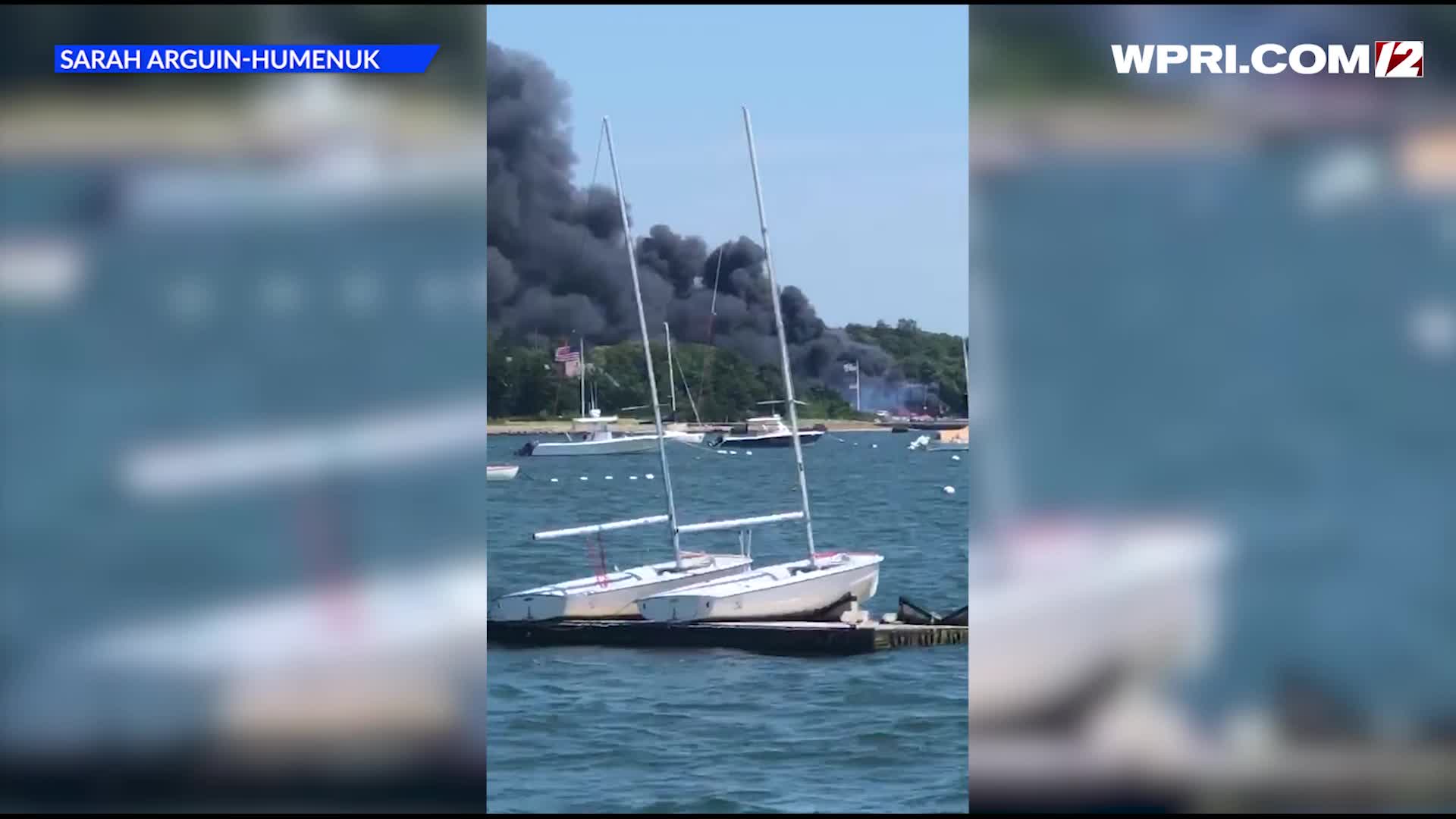 VIDEO NOW: View of the plumes of smoke coming from Mattapoisett Boat ...