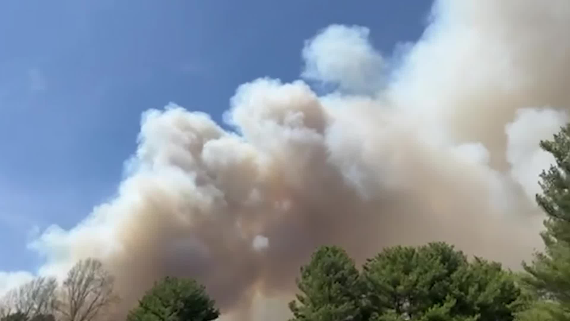 12 NEWS NOW: Road evacuated as crews battle large brush fire in Exeter ...