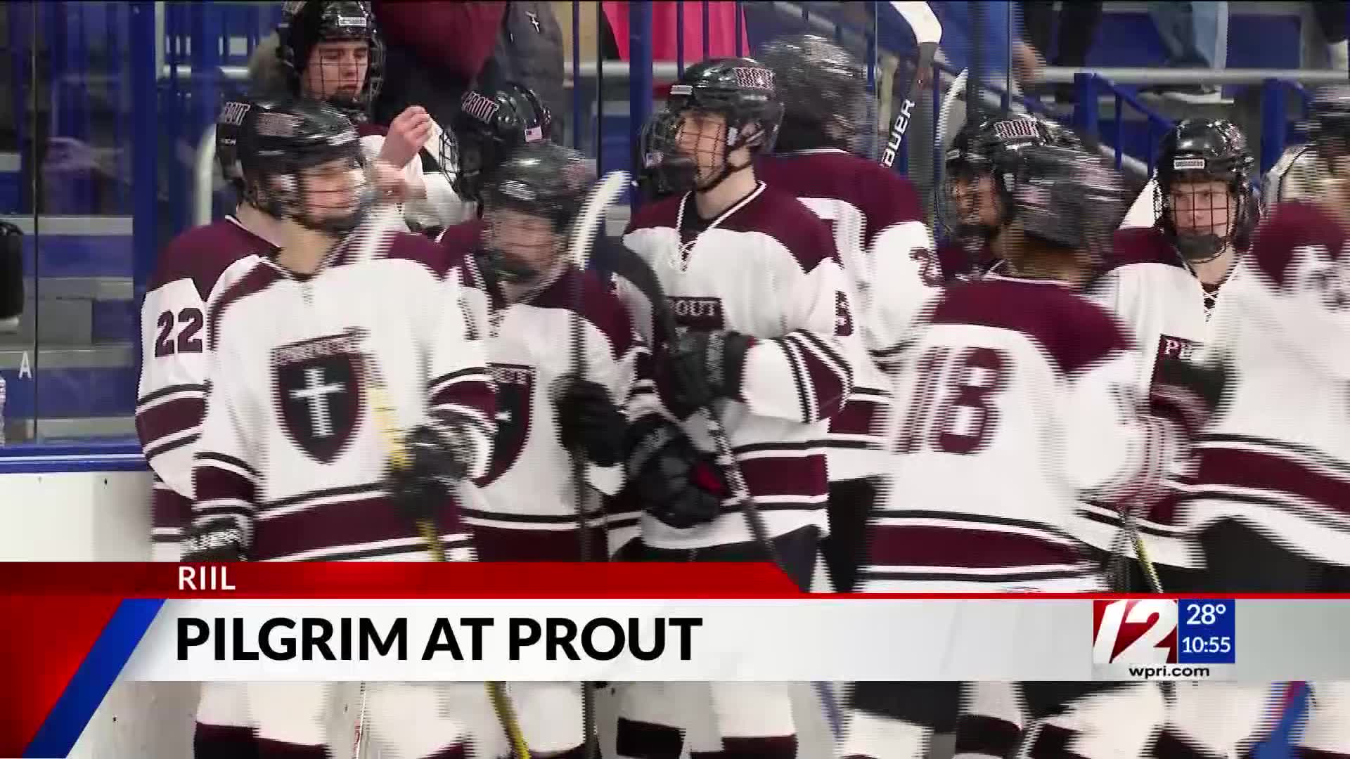 Prout defeats Pilgrim in DI boys ice hockey – WPRI.com