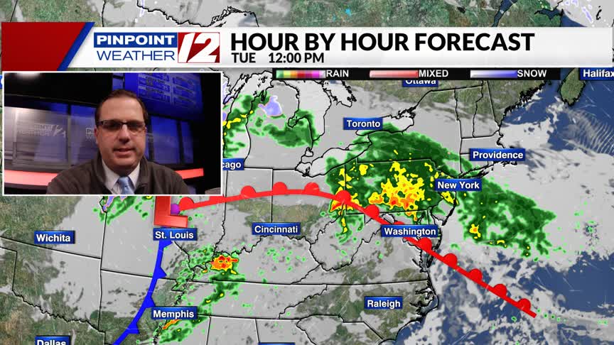 Weather Alert: Rain Develops This Afternoon; Heavier Rain on Wednesday – WPRI.com