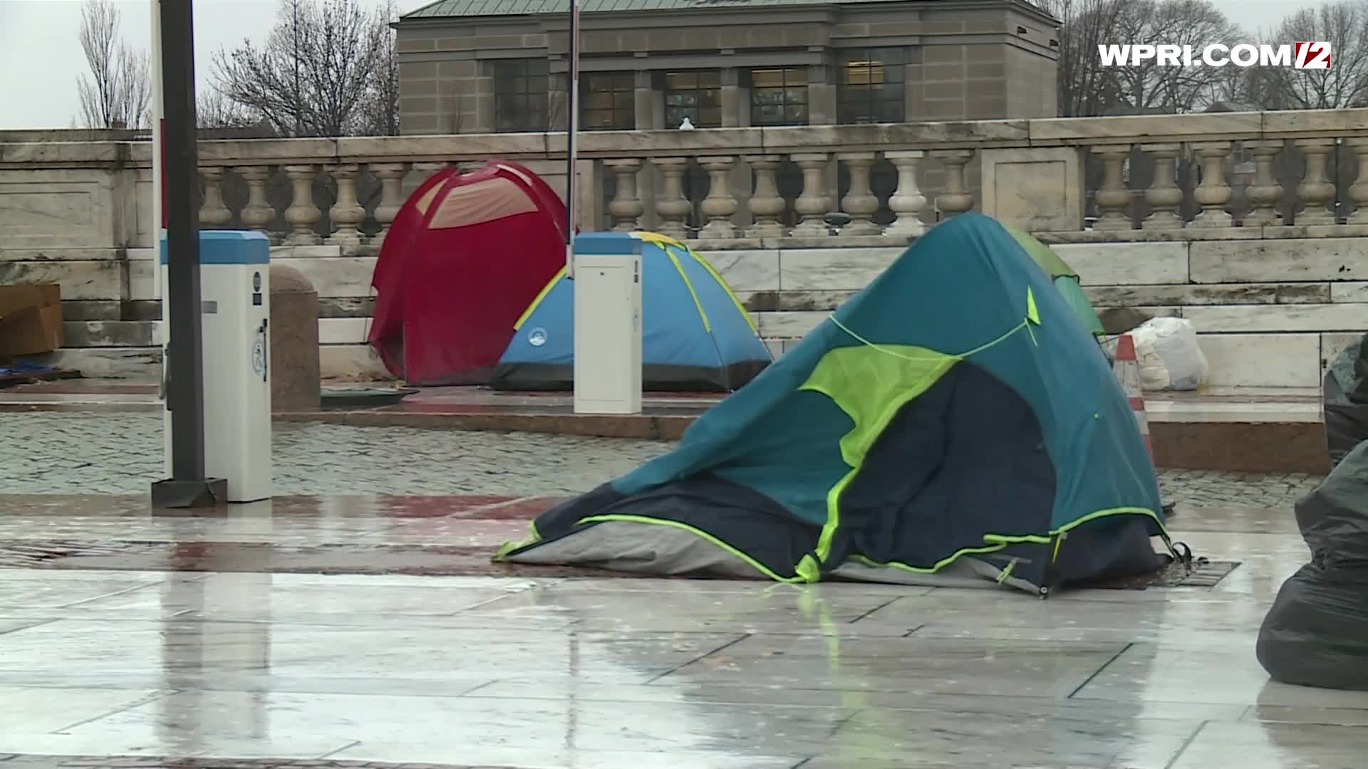 VIDEO NOW: State House homeless encampment during Friday’s storm – WPRI.com
