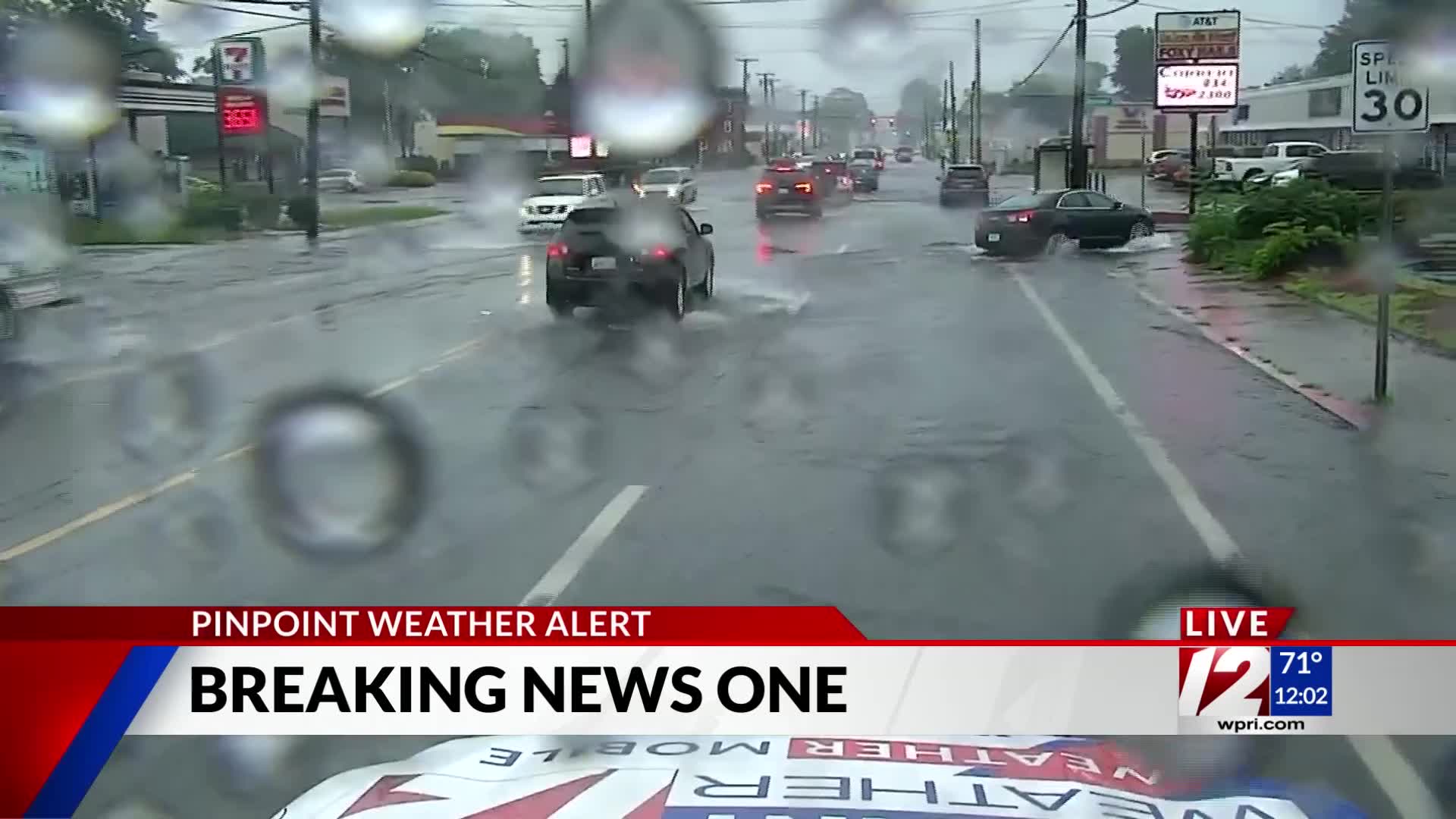 Heavy rain causes flooding on Reservoir Ave in Cranston – WPRI.com