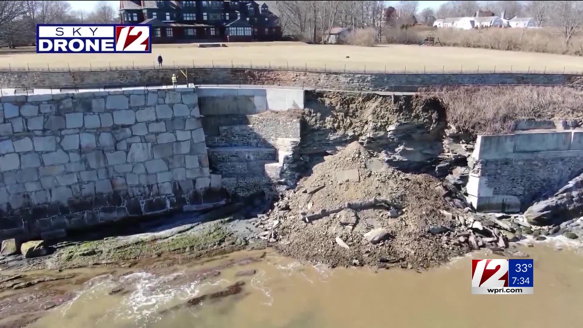 Newport closes another portion of Cliff Walk due to sink hole – WPRI.com