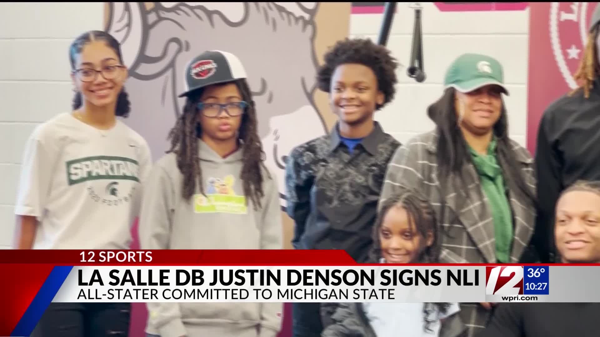 Emotional Justin Denson signs letter of intent to play football at ...