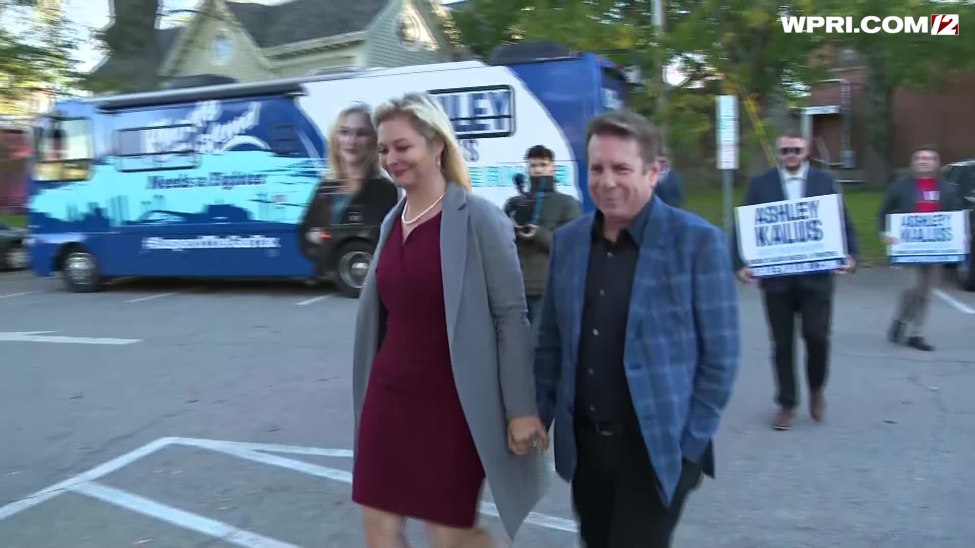 VIDEO NOW: Ashley Kalus arrives at the polls to vote – WPRI.com