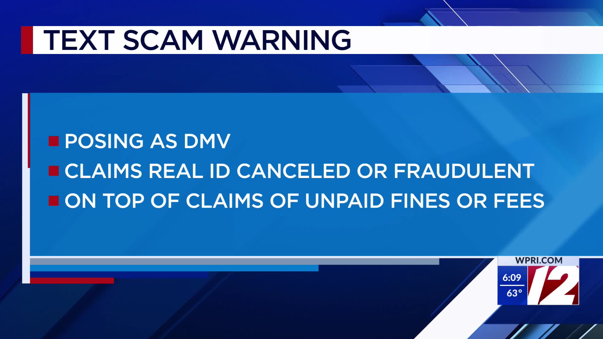 DMV warns of new text scam – WPRI.com