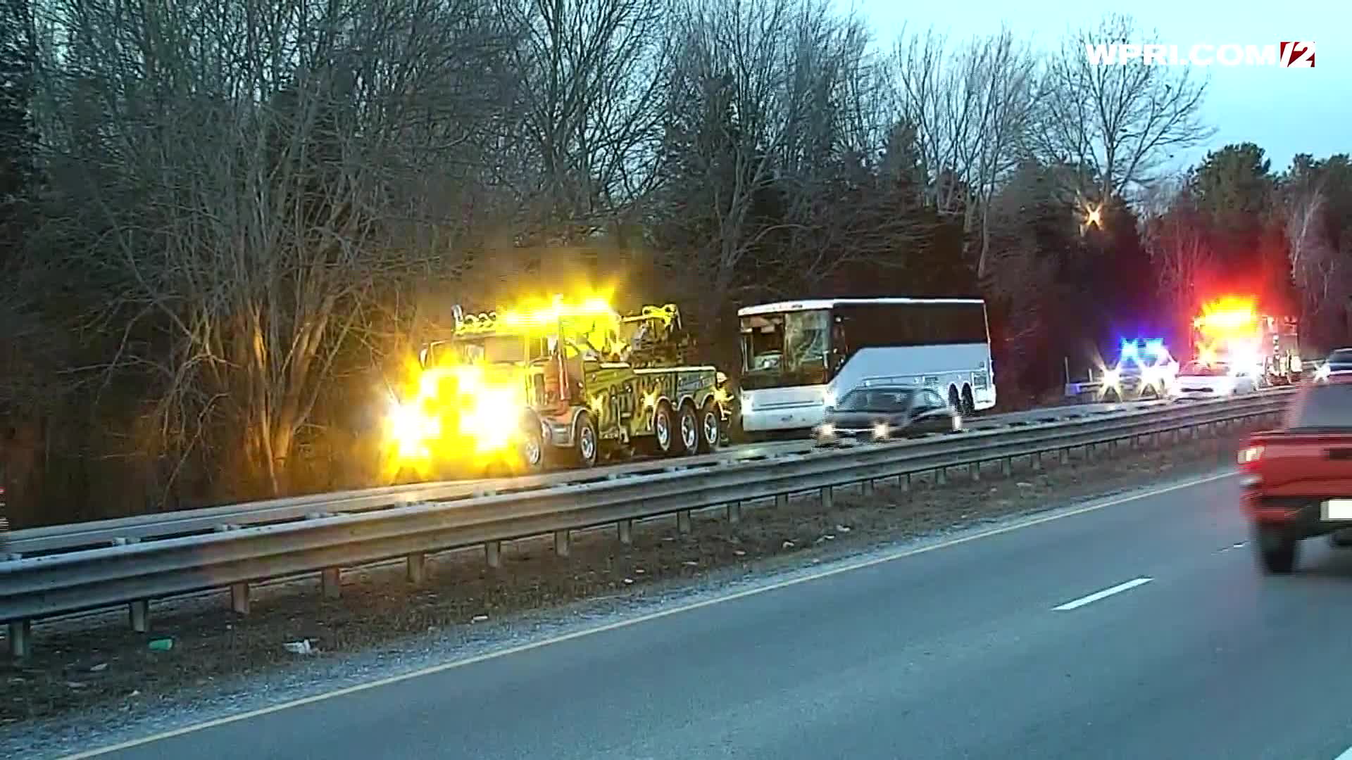 VIDEO NOW: Crews aid damaged bus in Freetown – WPRI.com