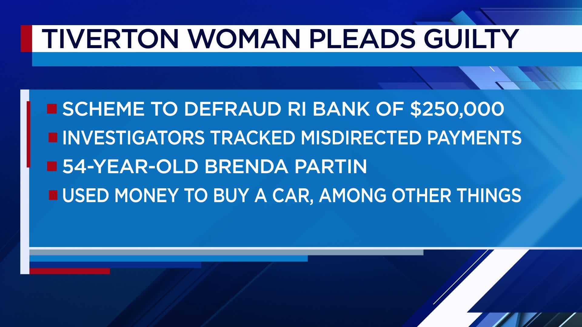 12 News Now: Tiverton woman admits role in $250K bank fraud scheme ...