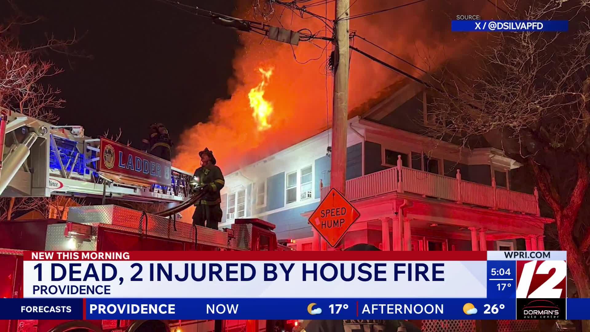 1 dead after Christmas morning house fire in Providence – WPRI.com