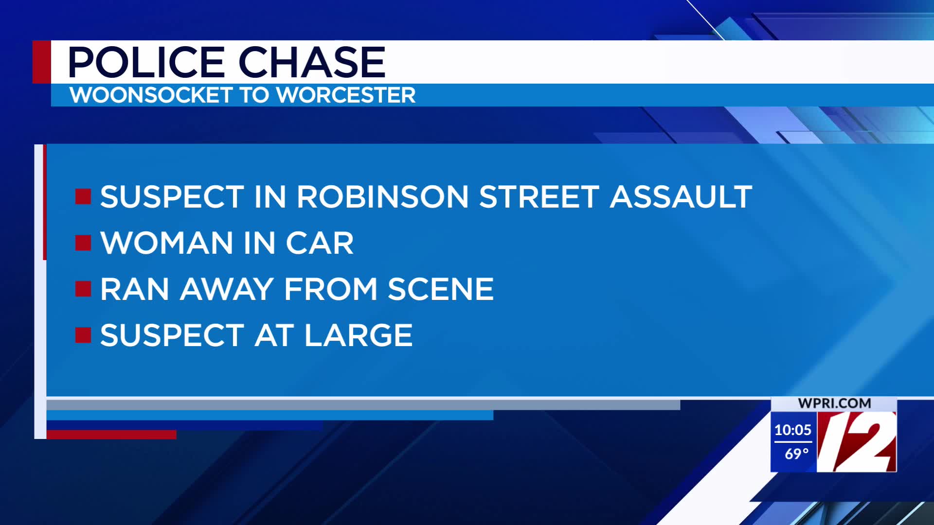 Woonsocket shooting suspect leads officers on pursuit to Worcester ...