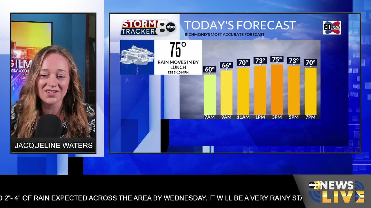 Jacqueline’s Monday Forecast – WRIC ABC 8News