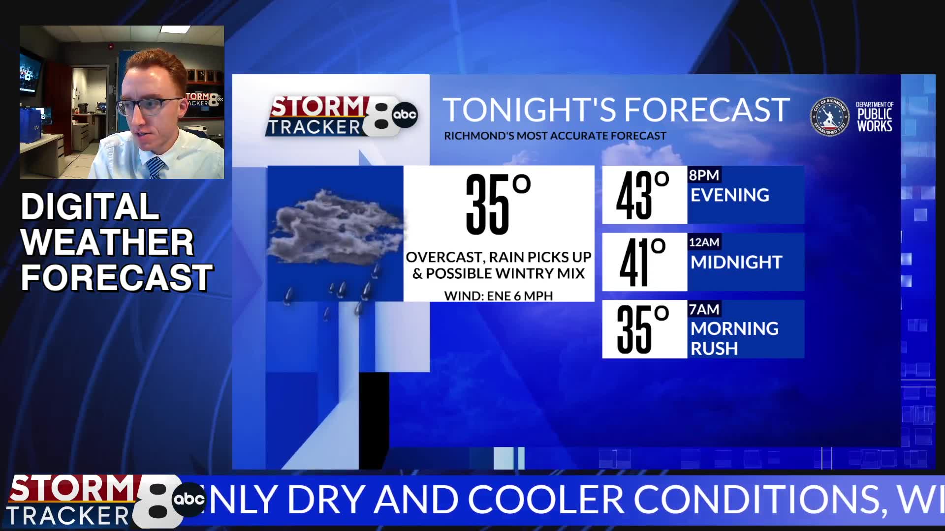 Saturday Digital Weather Update 10:30AM – WRIC ABC 8News