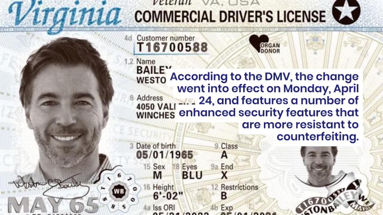 Virginia DMV releases new designs for driver’s licenses, ID cards ... Virginia DMV releases new designs for driver’s licenses, ID cards ...