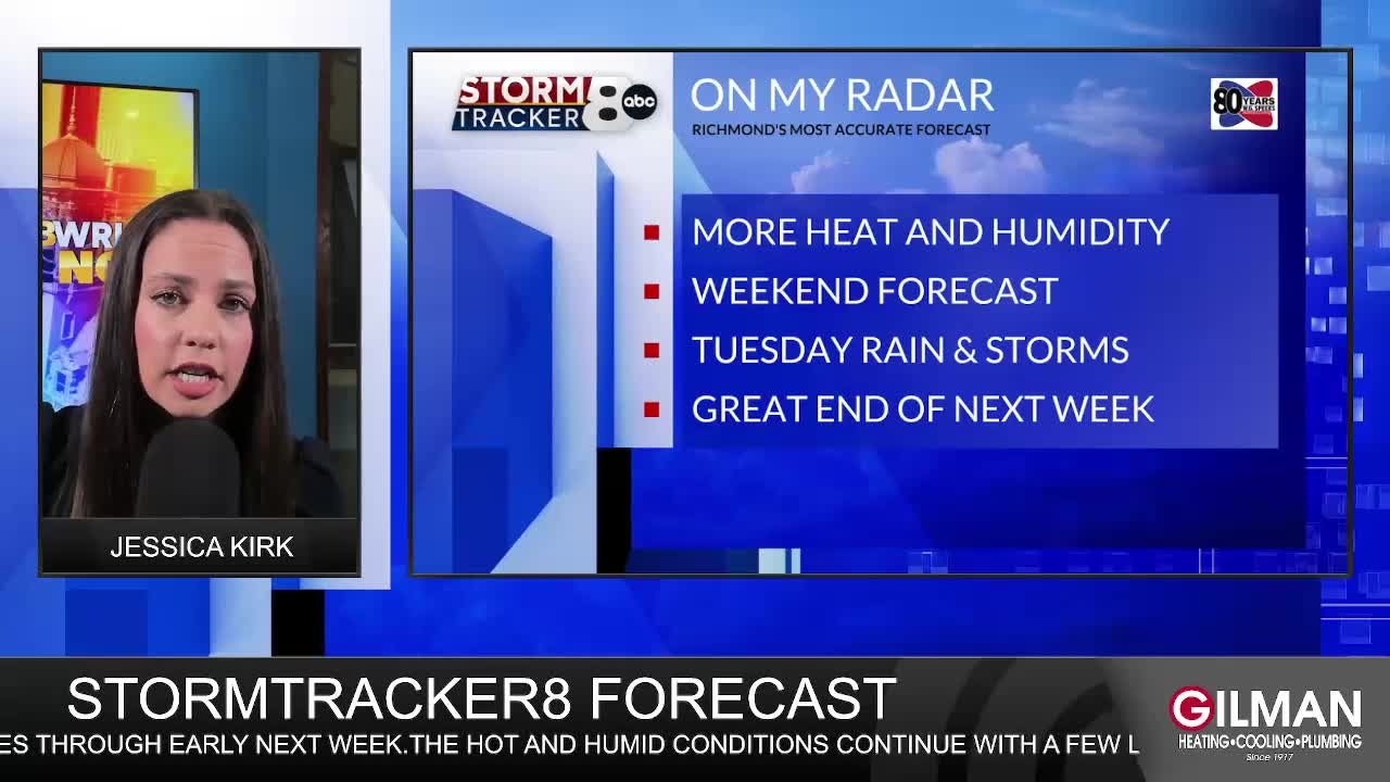 Jessica’s Friday Morning Forecast – WRIC ABC 8News