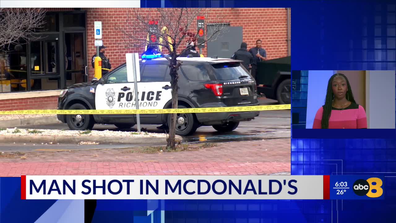 Man shot in McDonald’s restroom, Richmond police investigating – WRIC ...