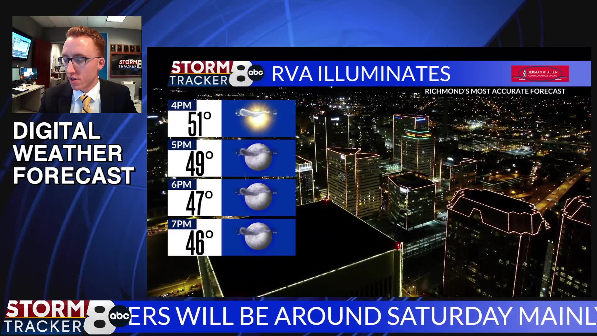 Digital Weather Forecast 12pm Wric Abc 8news