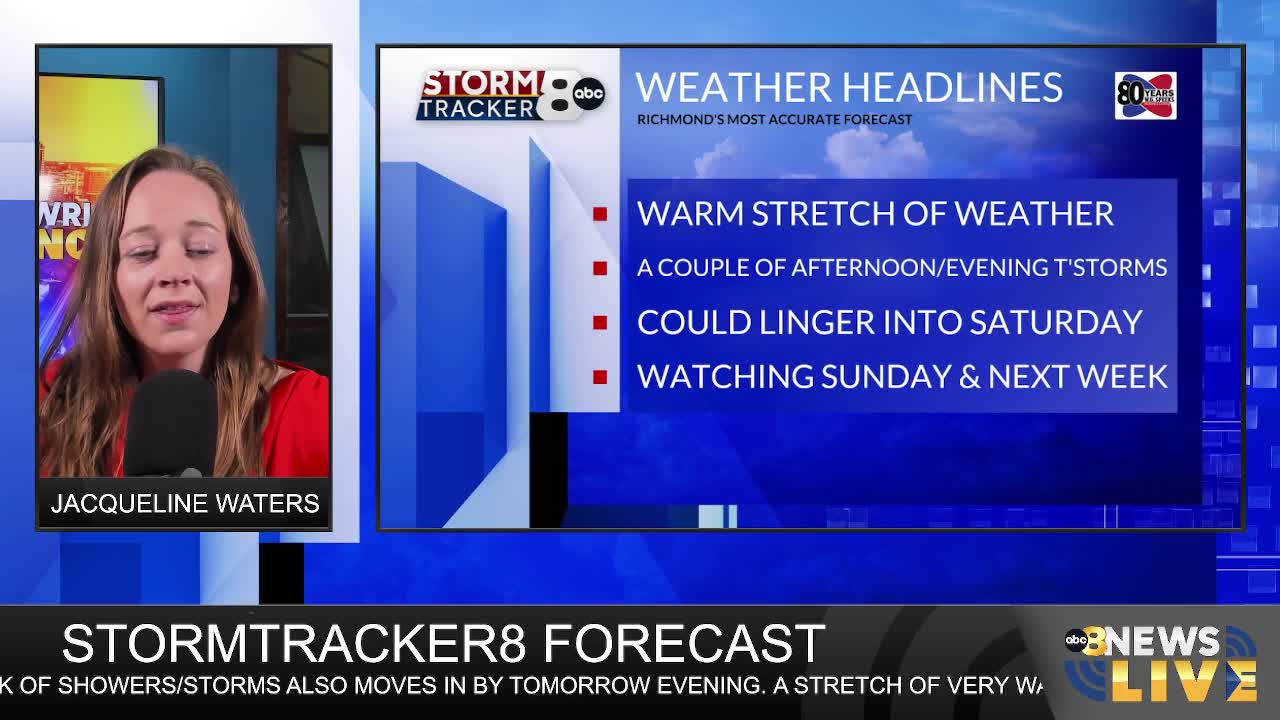 Jacqueline’s Tuesday Forecast – WRIC ABC 8News