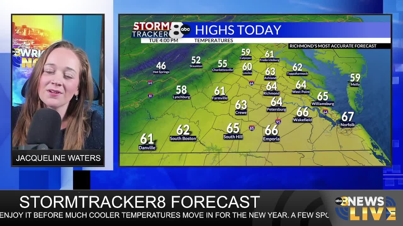 Jacqueline’s NYE Forecast – WRIC ABC 8News