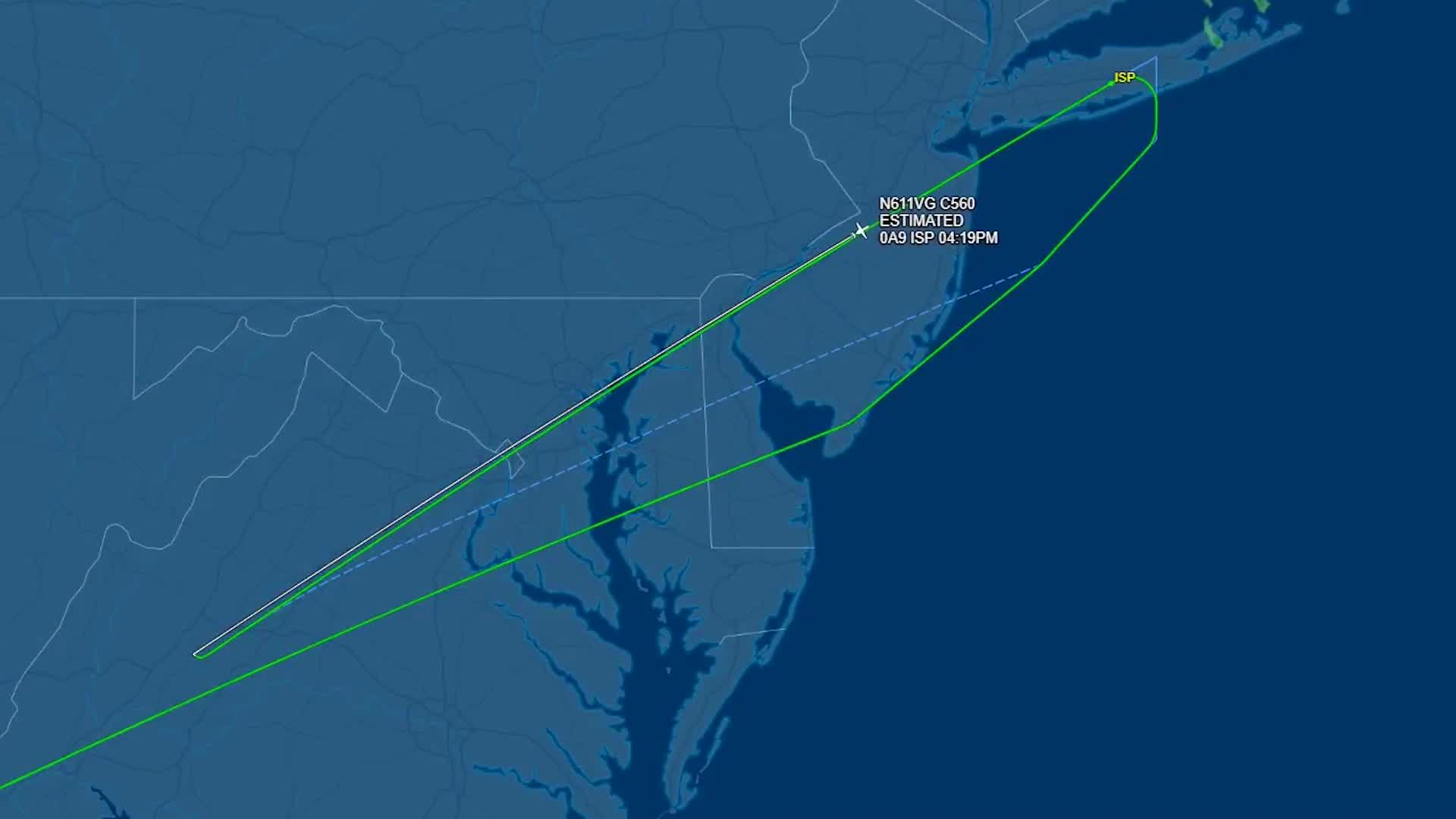 Flight path of Cessna jet that crashed in Virginia – WRIC ABC 8News