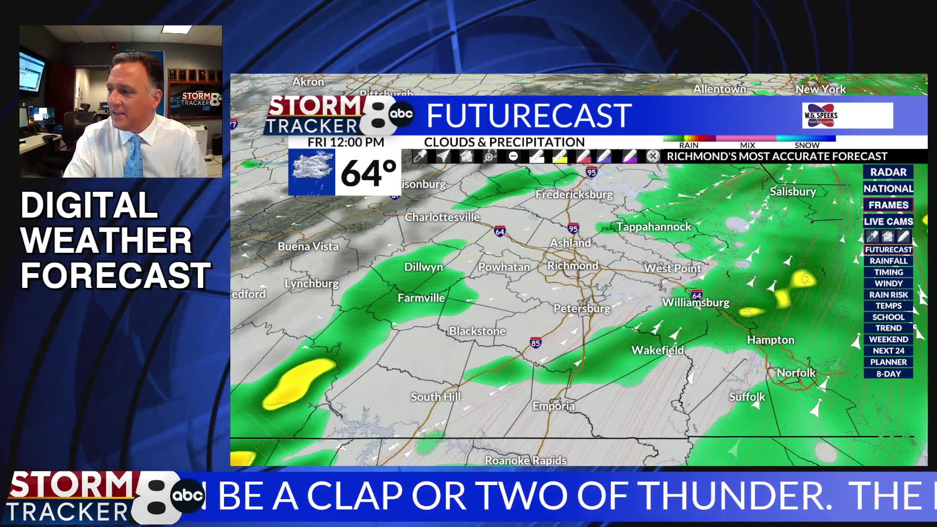 Digital Weather Forecast 10am – WRIC ABC 8News