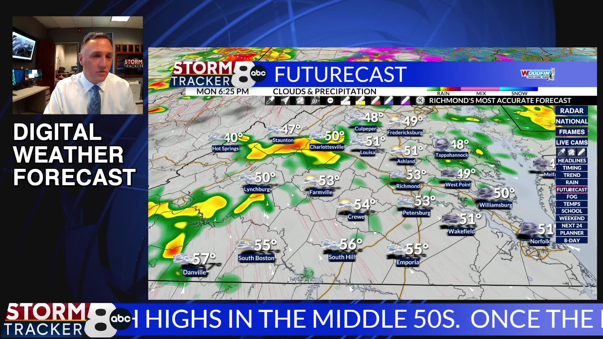 Digital Weather Forecast 10am – WRIC ABC 8News