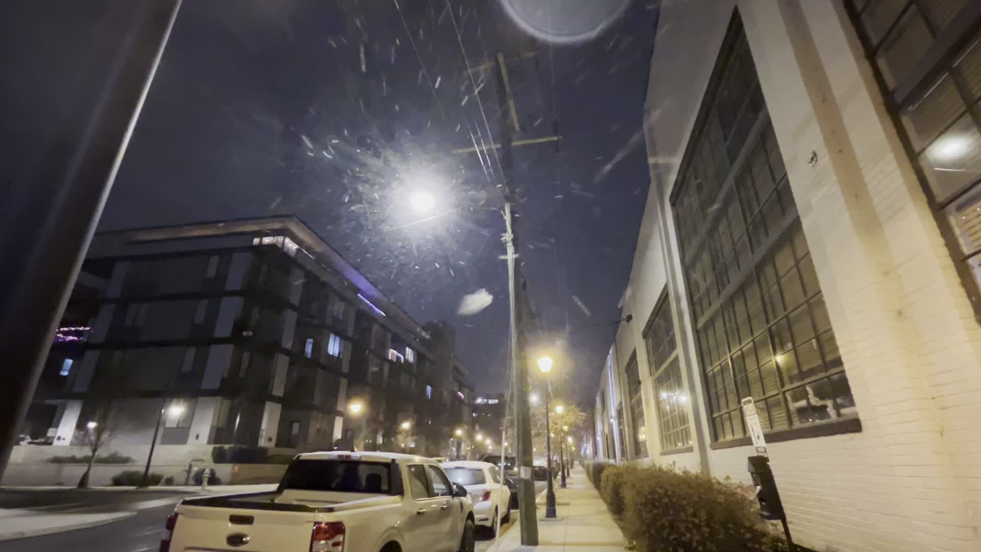 Snow falling in Richmond, VA, on Jan. 5, 2025 – WRIC ABC 8News