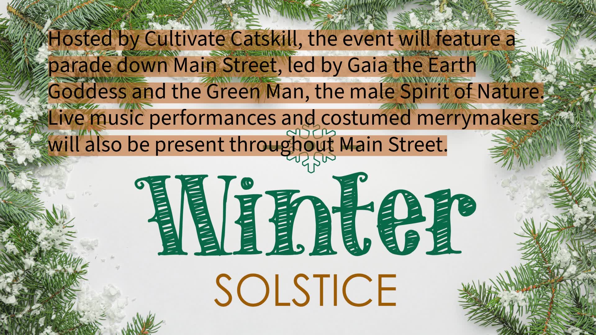 Catskill Winter Solstice Stroll set for Dec. 21 – NEWS10 ABC