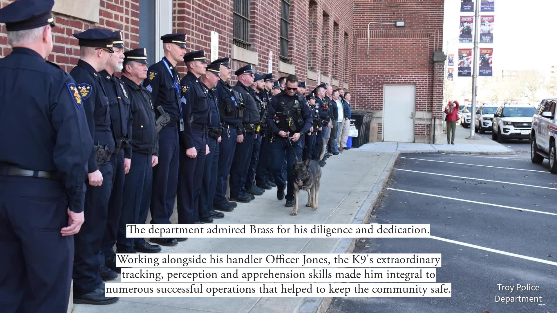 Troy PD honors retirement of police K9 ‘Brass’ – NEWS10 ABC