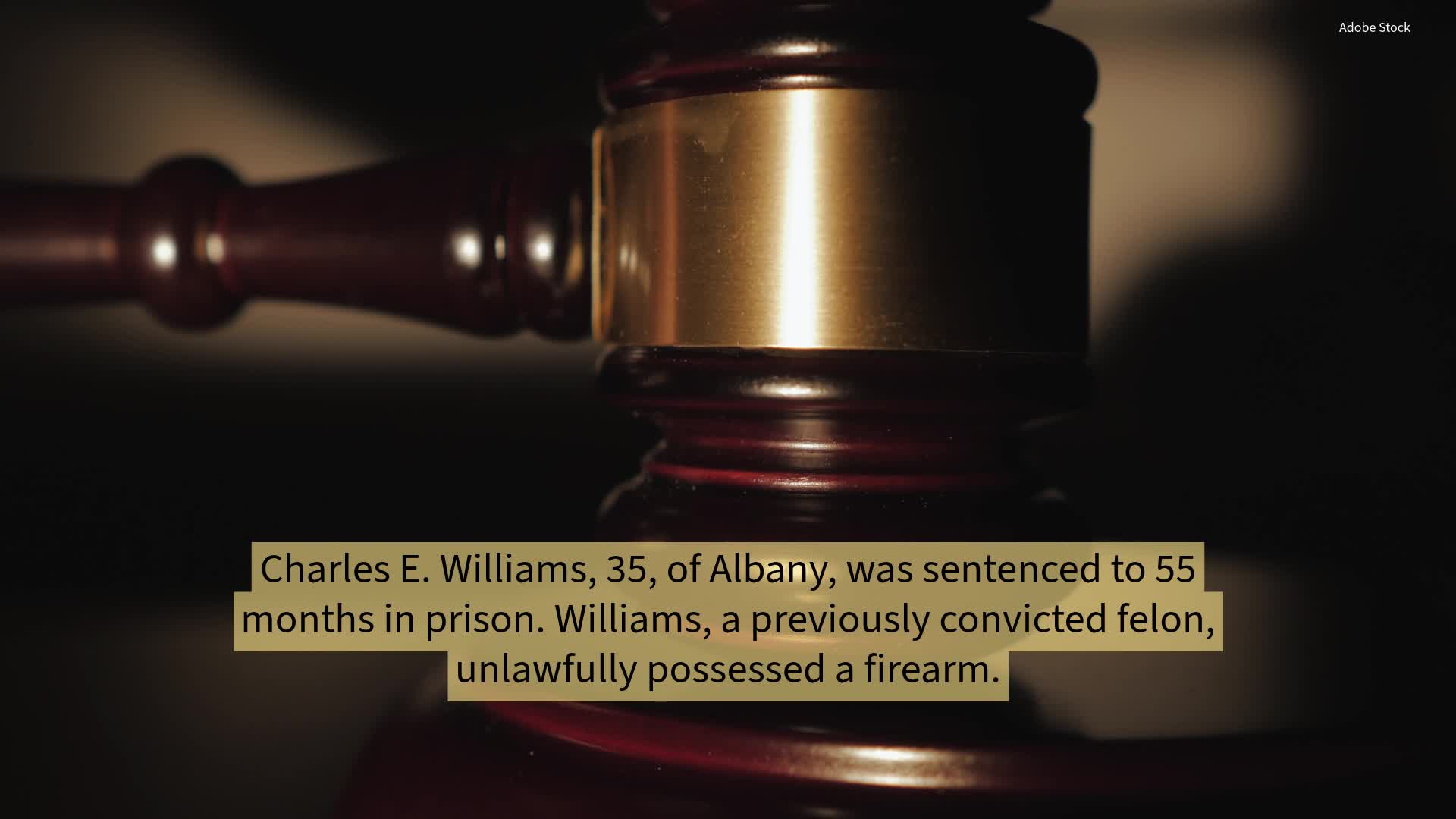 Albany felon jailed 55 months on firearm charge – NEWS10 ABC