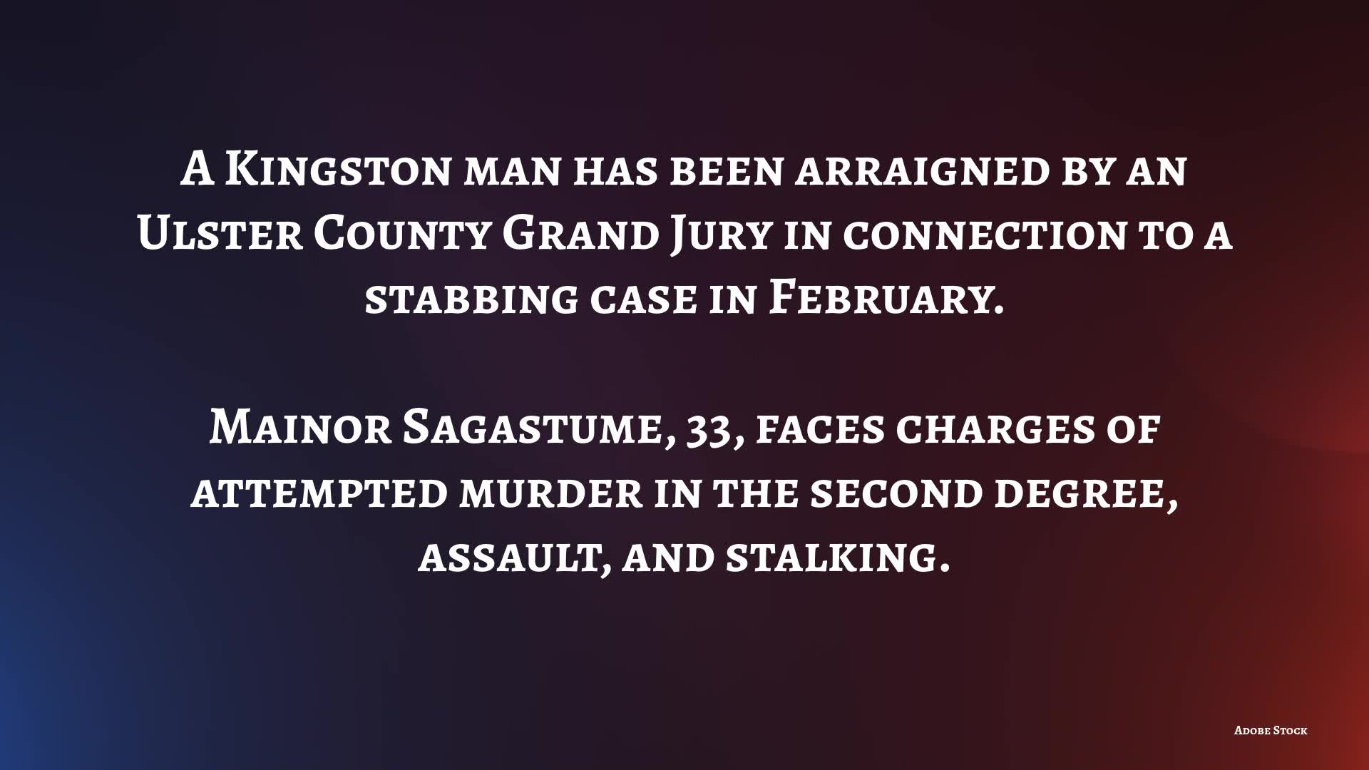 Hurley stabbing suspect arraigned for attempted murder – NEWS10 ABC