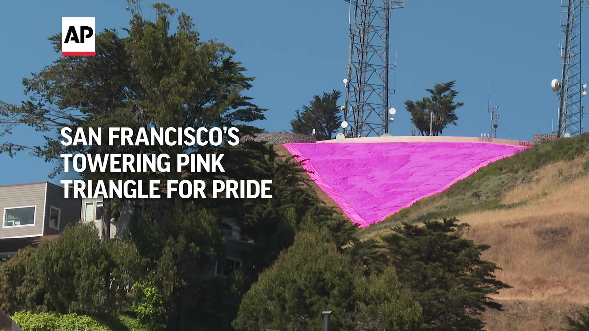 AP: San Francisco displays the largest ever pink triangle for Pride ...