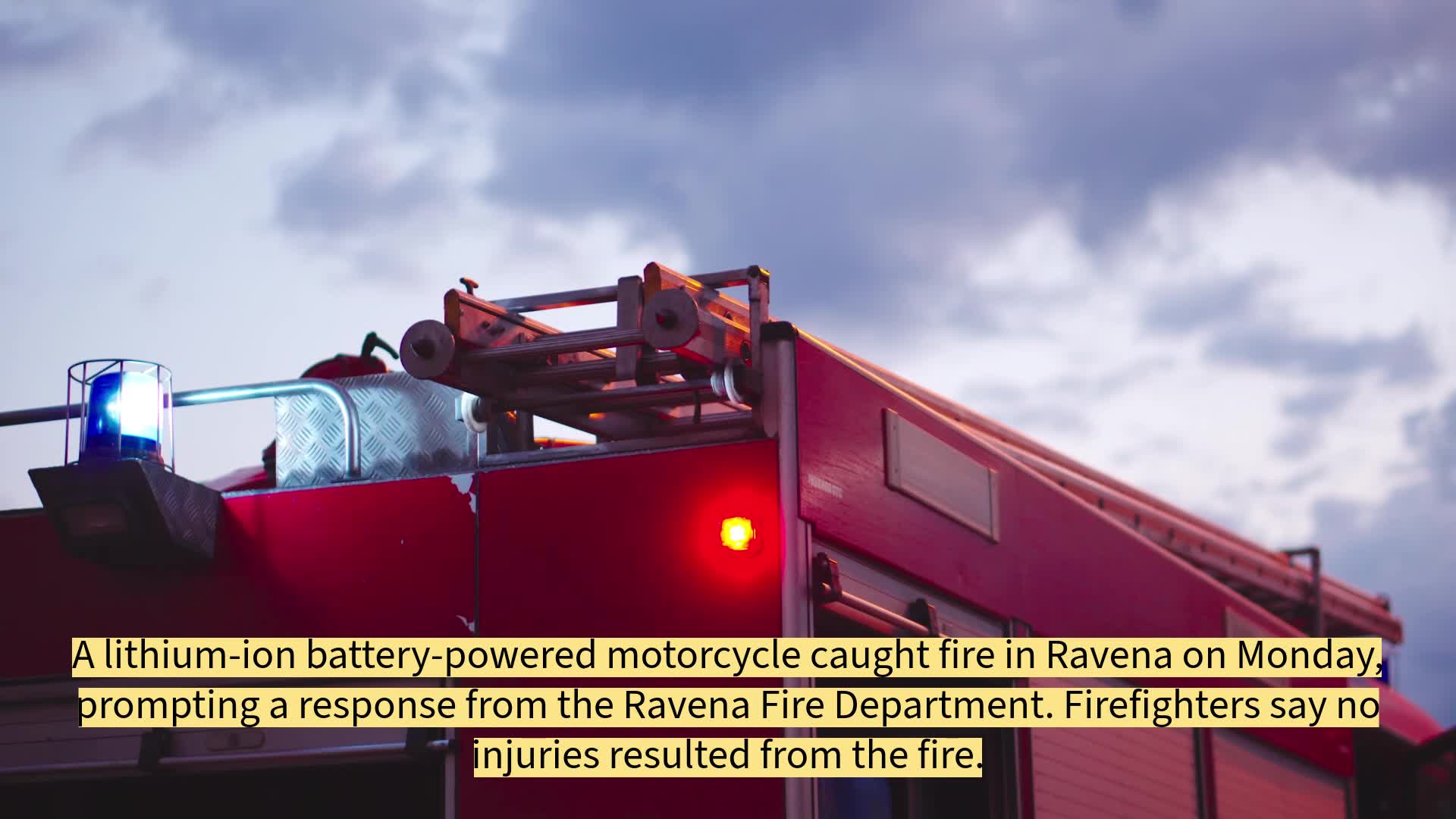 Battery-powered motorcycle catches fire in Ravena – NEWS10 ABC