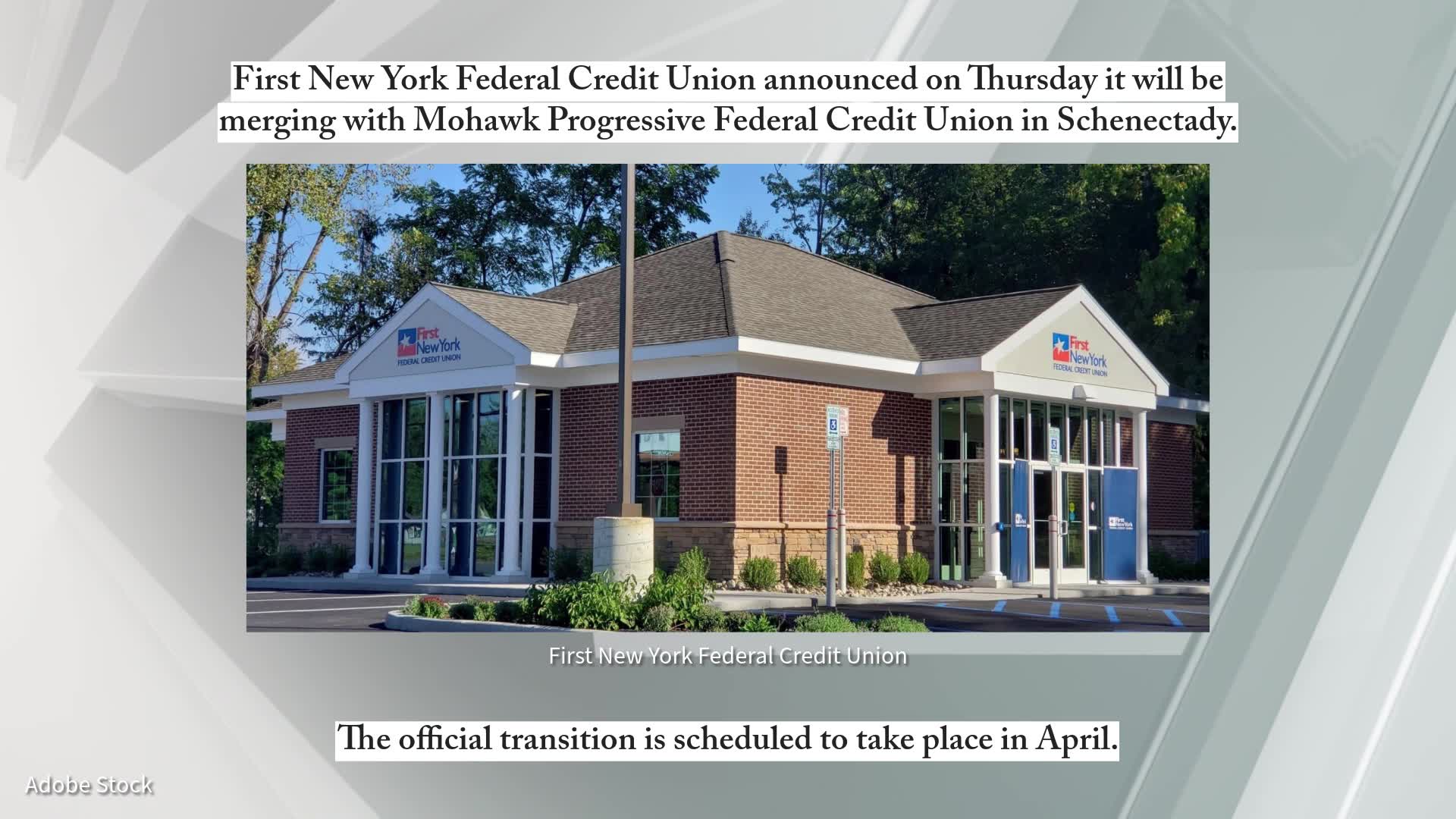 First New York FCU announces merger with Mohawk Progressive – NEWS10 ABC