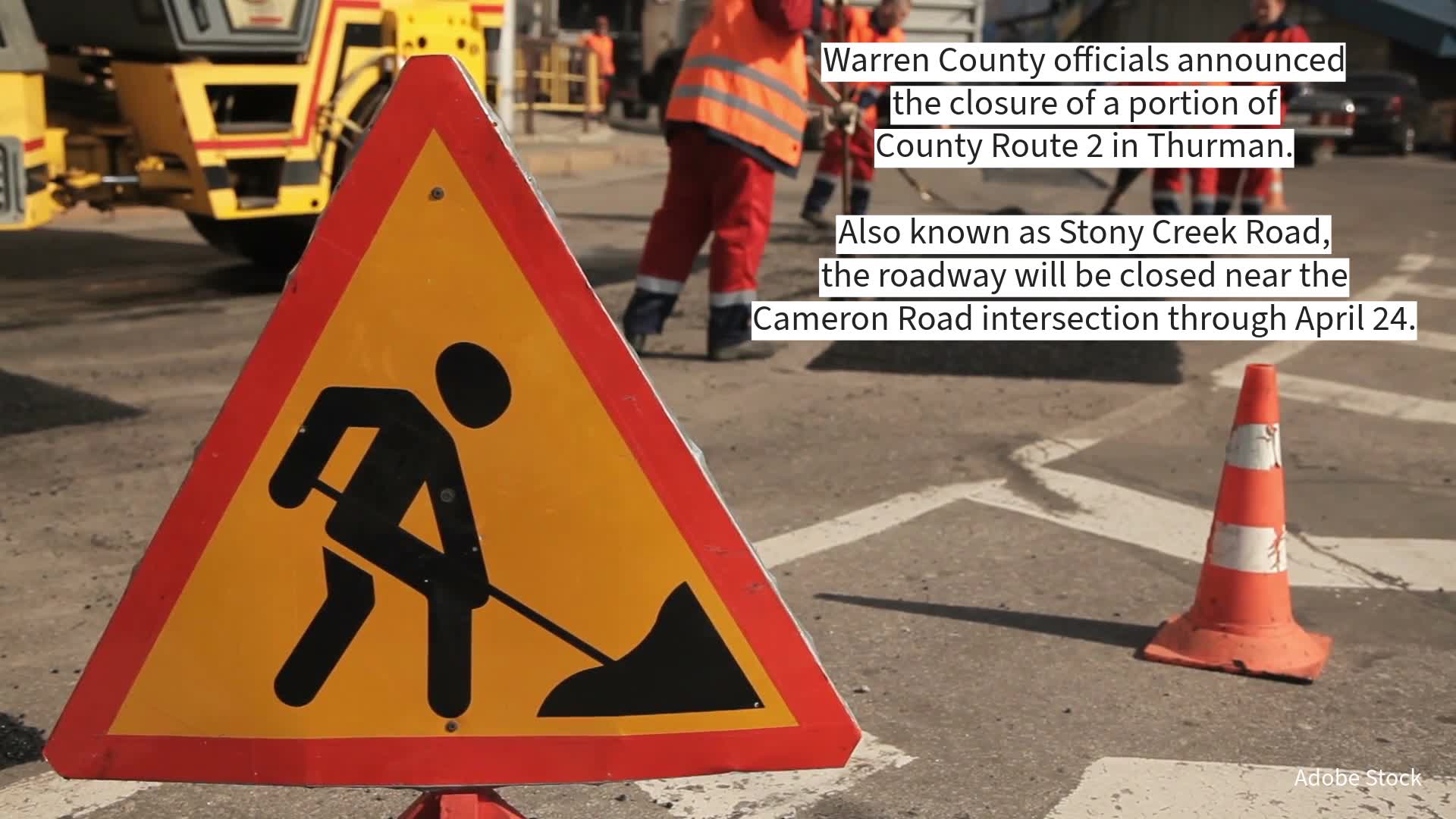 County Route 2 closure announced in Thurman – NEWS10 ABC