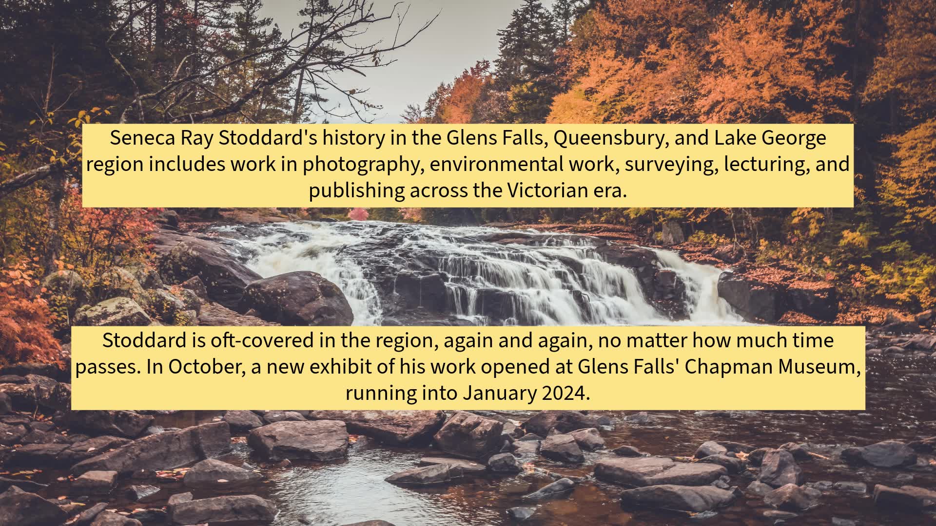 Talk set on book of new Seneca Ray Stoddard history – NEWS10 ABC