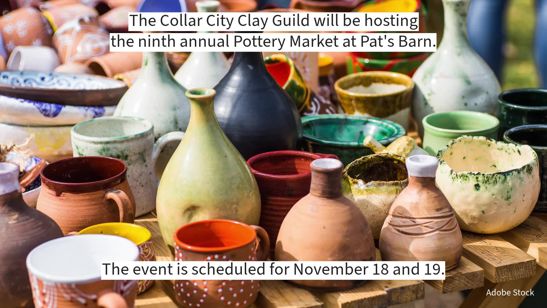Pat’s Barn to host 9th annual Pottery Market – NEWS10 ABC