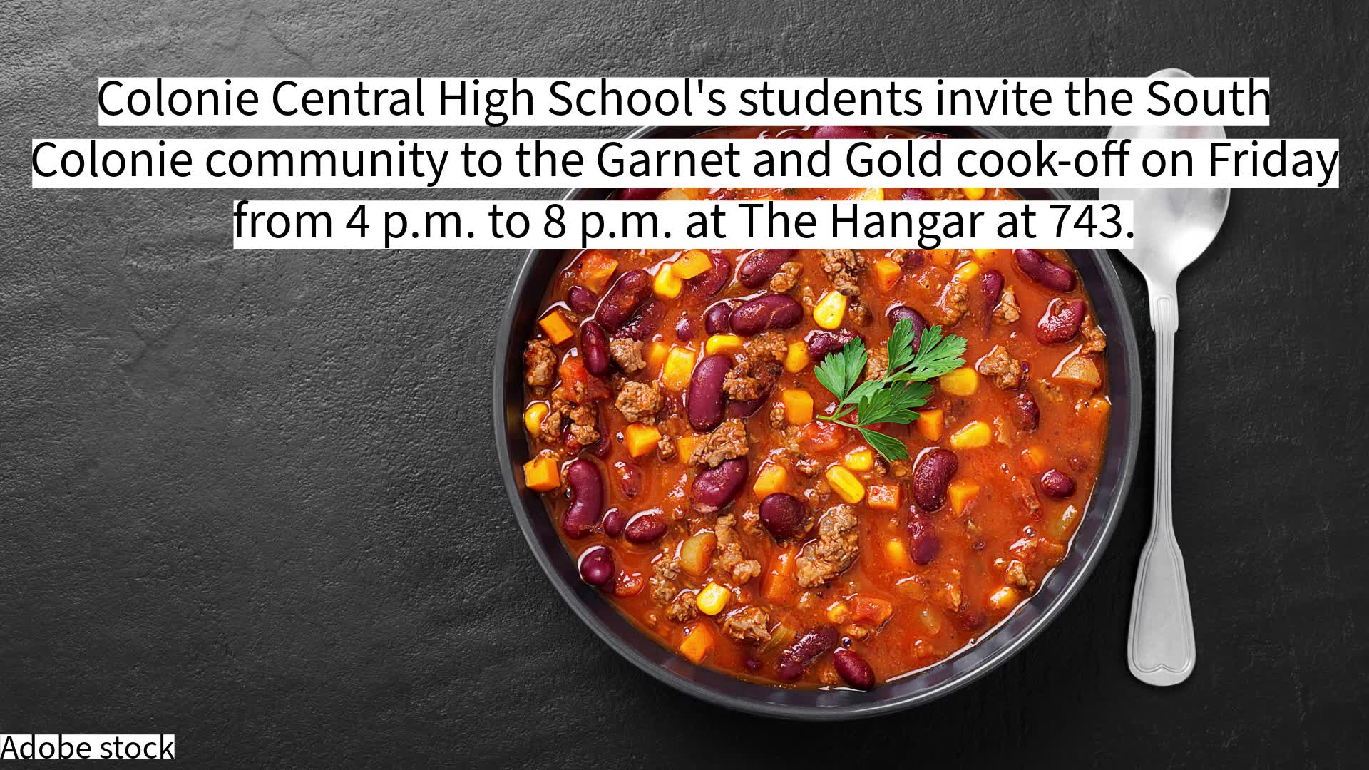 South Colonie to host Garnet and Gold chili cook-off – NEWS10 ABC