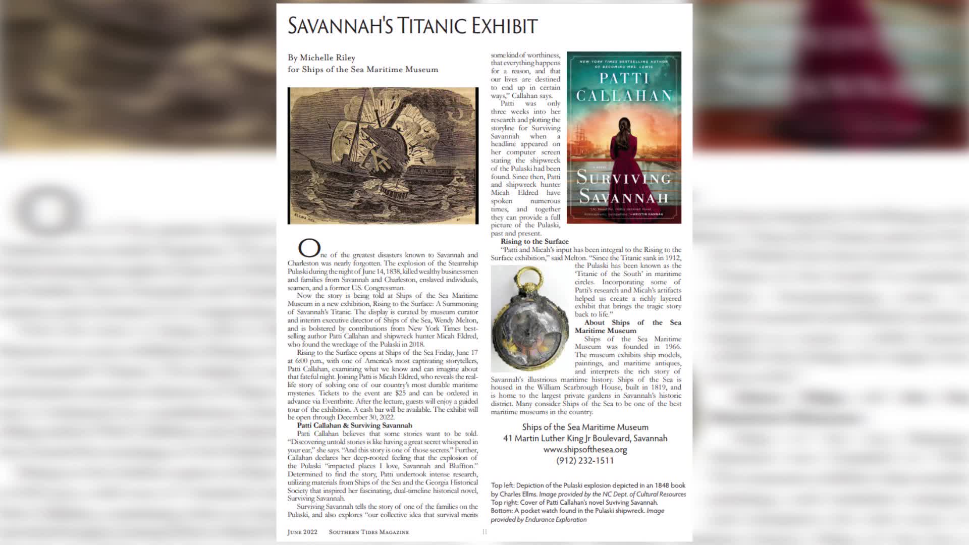 Ships of the Sea Museum offers Pulaski exhibit – WSAV-TV